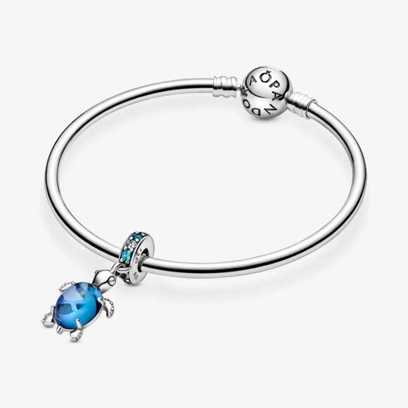 Pandora | Jewelry | Pandora Murano Glass Sea Turtle Dangle Charm | Poshmark